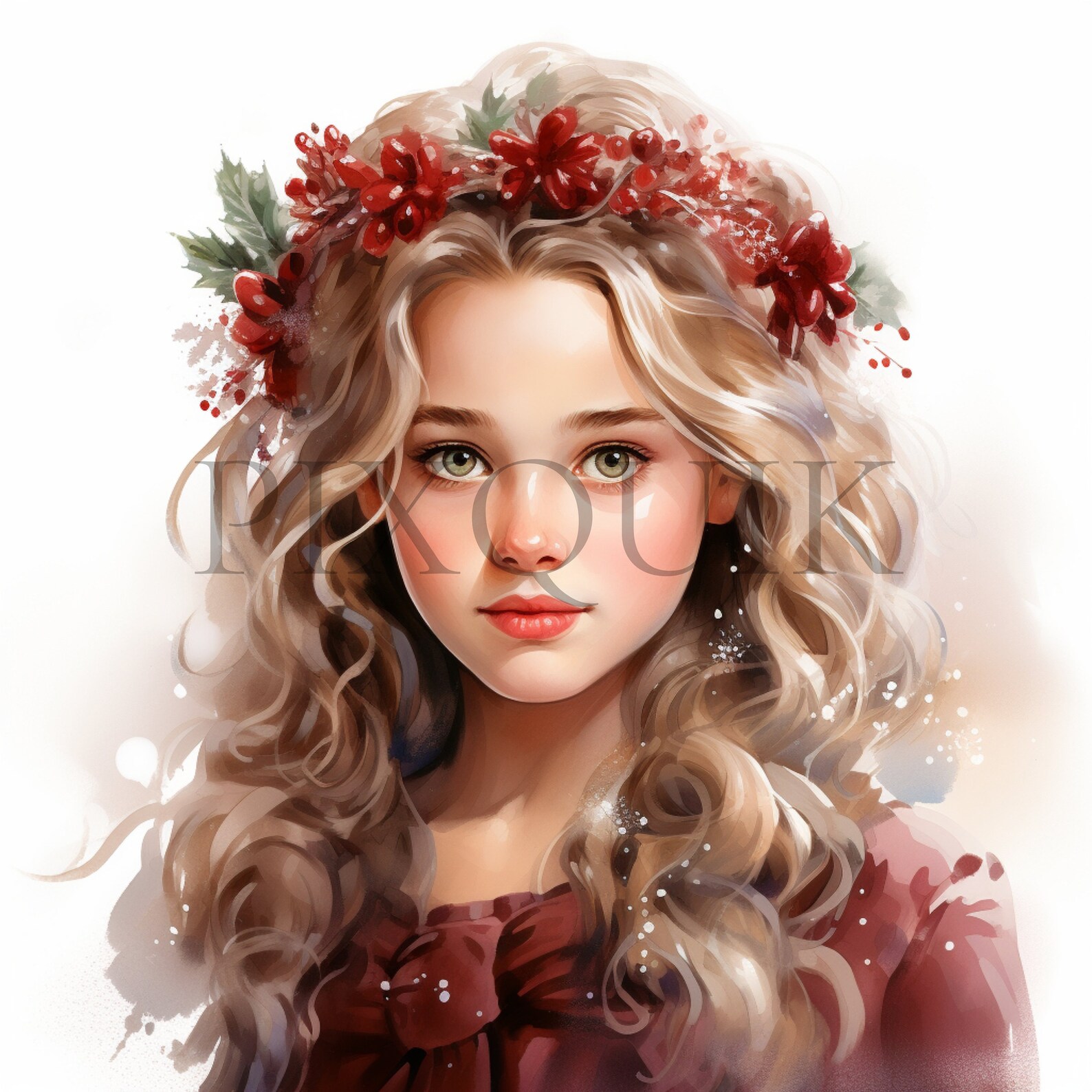 Holiday Princess Clipart | 10 High Quality Jpg's | Digital Download ...