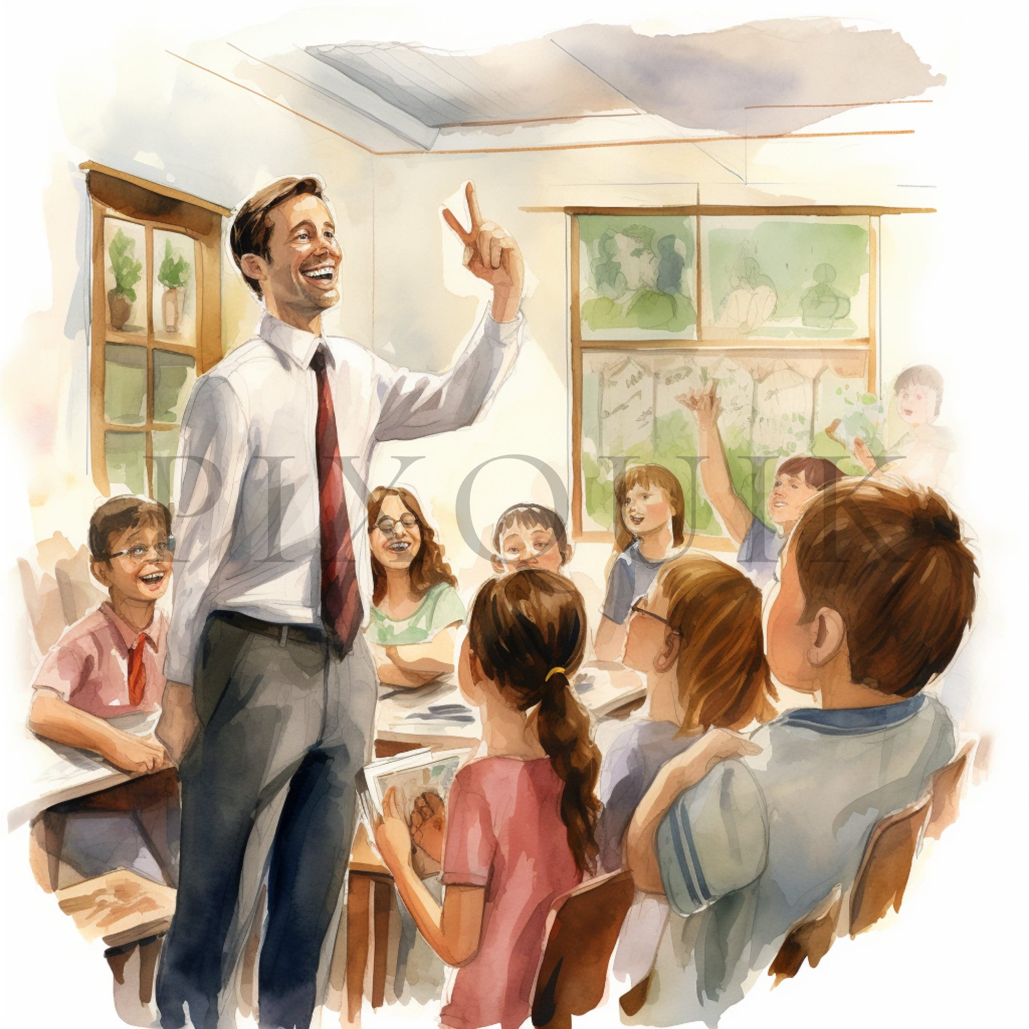 School Teacher Clipart 10 High Quality Jpgs Digital Download ...