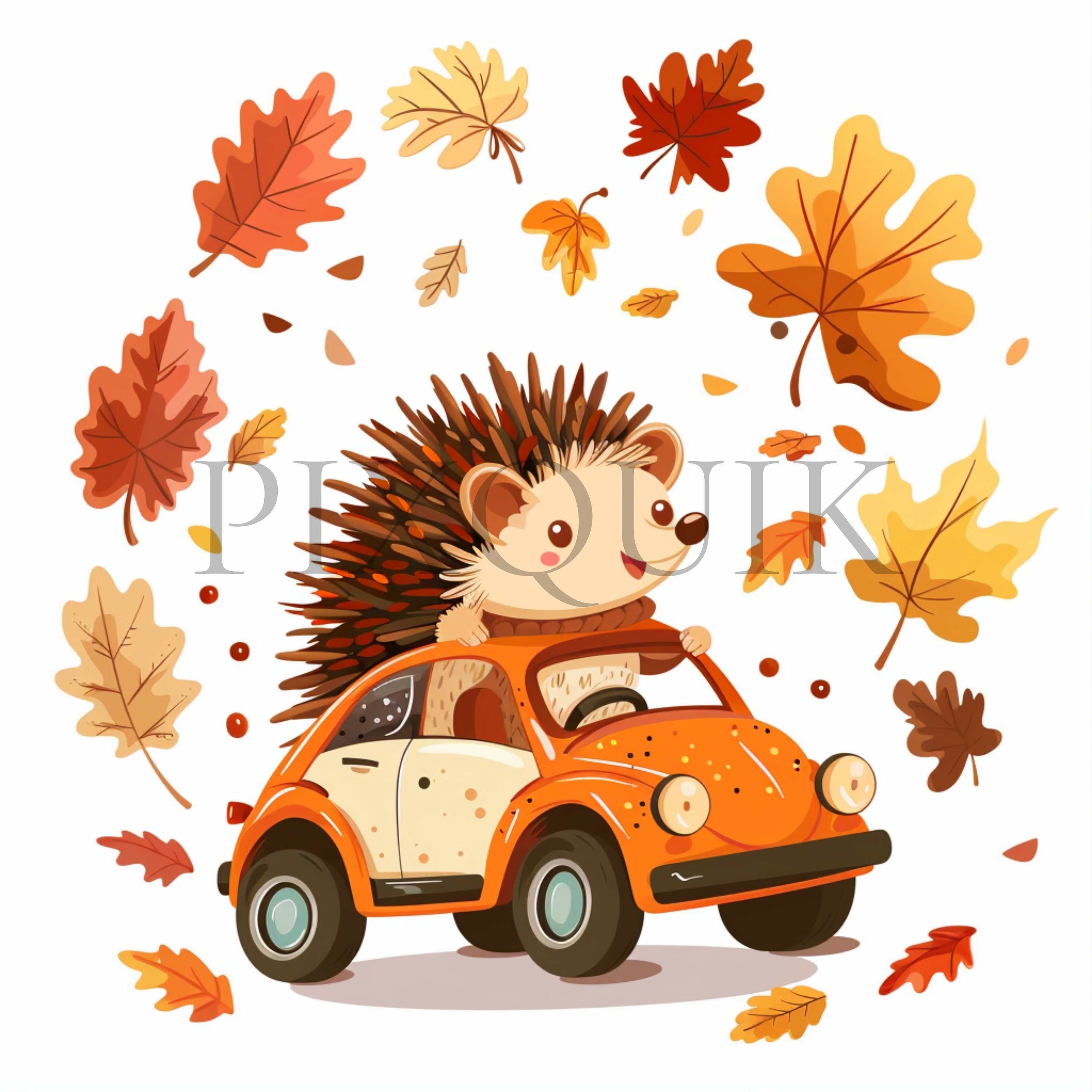 Hedgehog Clipart Fall Animal 10 High Quality JPG Autumn Animal Clipart ...