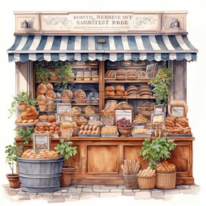 French Bakery Clipart | 10 High Quality Jpg's | Digital Download ...