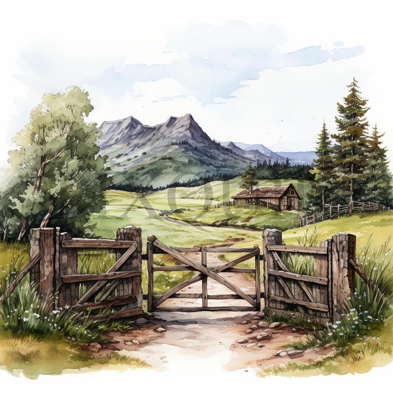 Pastoral Scene - Etsy