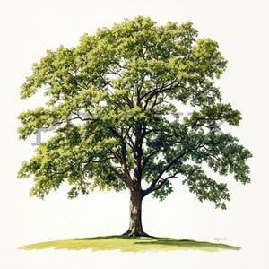 Hickory Tree Clipart | 10 JPG Files | Card Making | Digital Paper ...