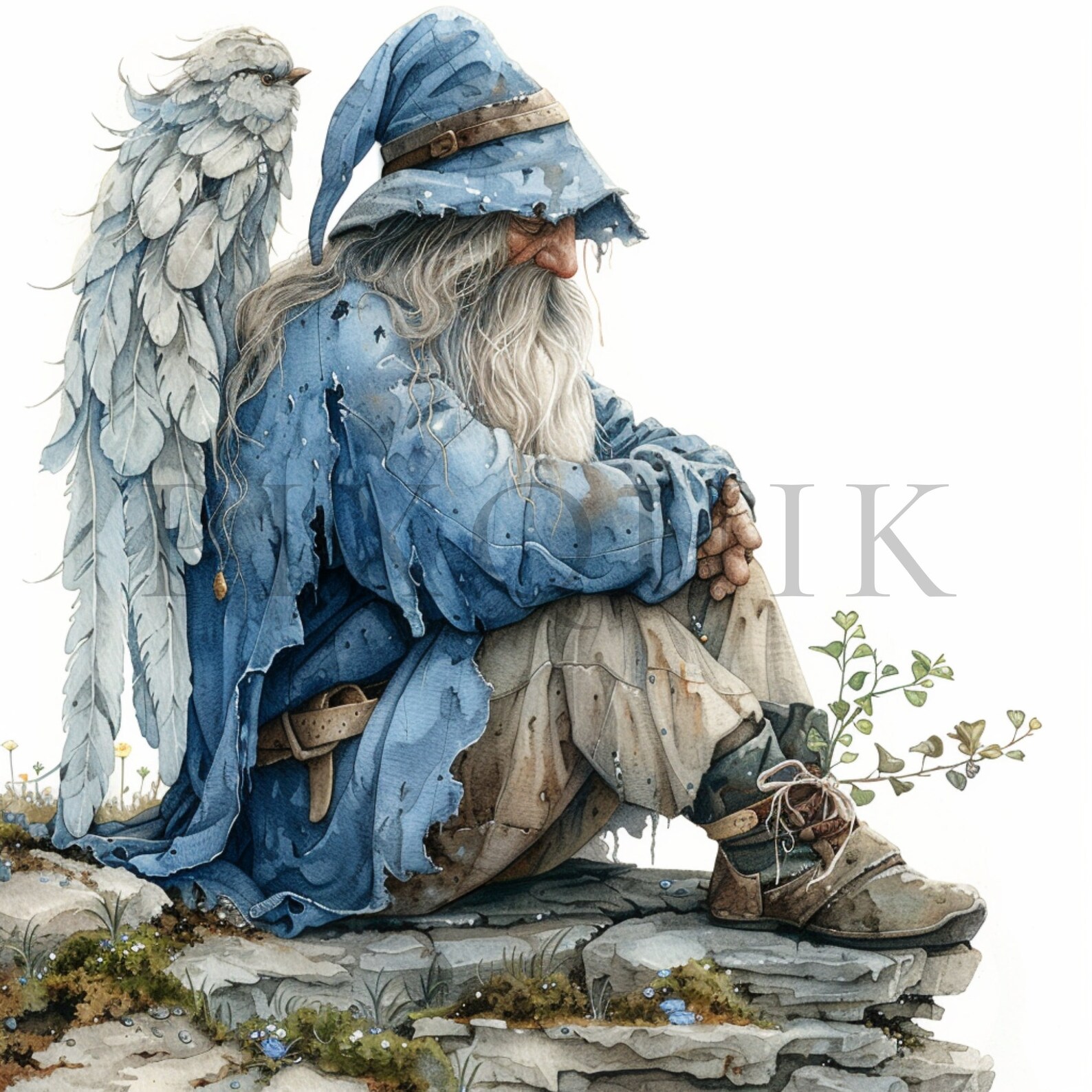 Angle Gnome Clipart 10 High Quality Jpgs Digital Download Card Making ...