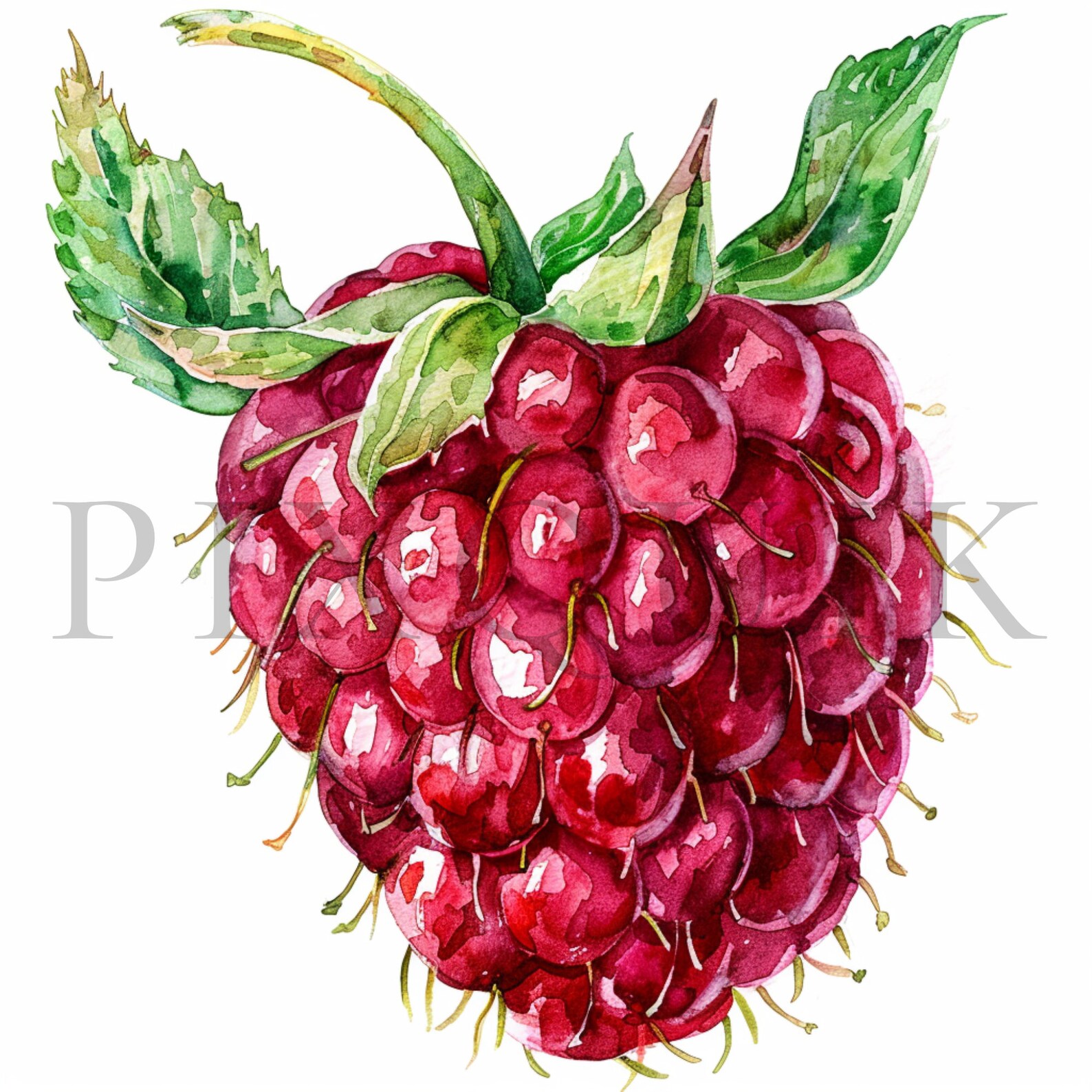 Raspberry Clipart | 10 High Quality Jpgs | Digital Download | Raspberry ...