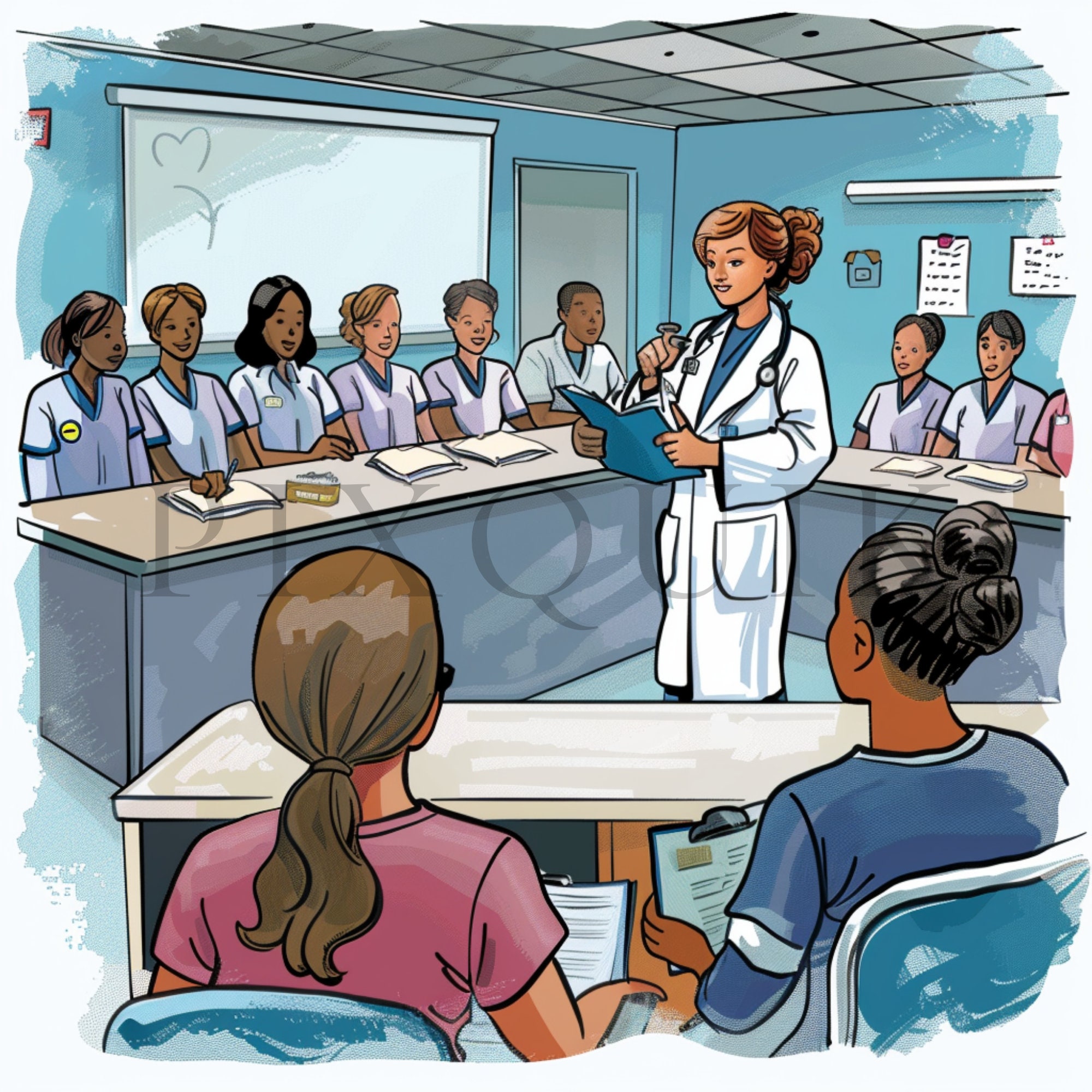 Nurse Education Clipart 10 High Quality Jpgs Digital Download Nurse