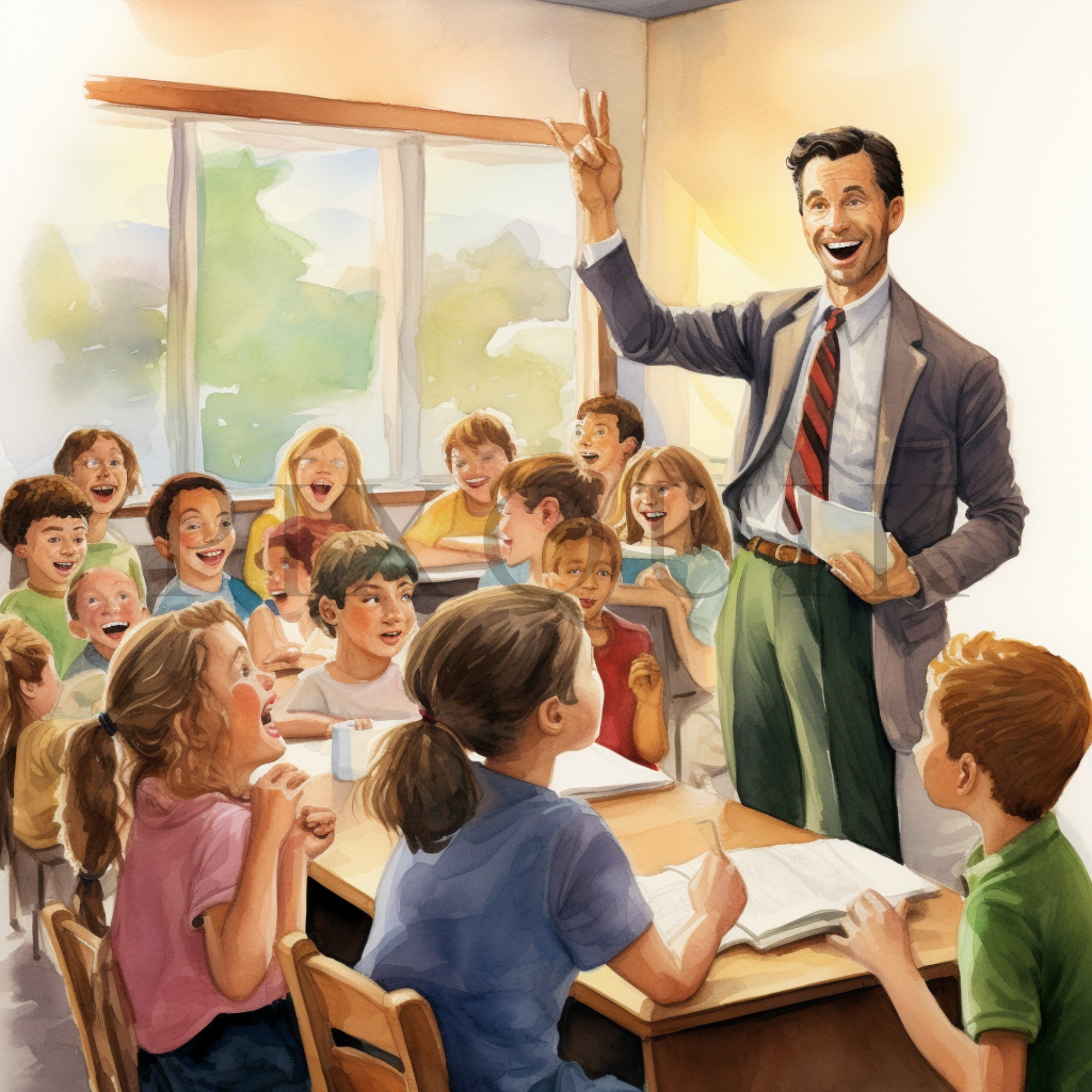 School Teacher Clipart 10 High Quality Jpgs Digital Download ...