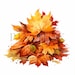 Watercolor Fall Leaf Heap Clipart | 10 High Quality Jpgs | Digital ...