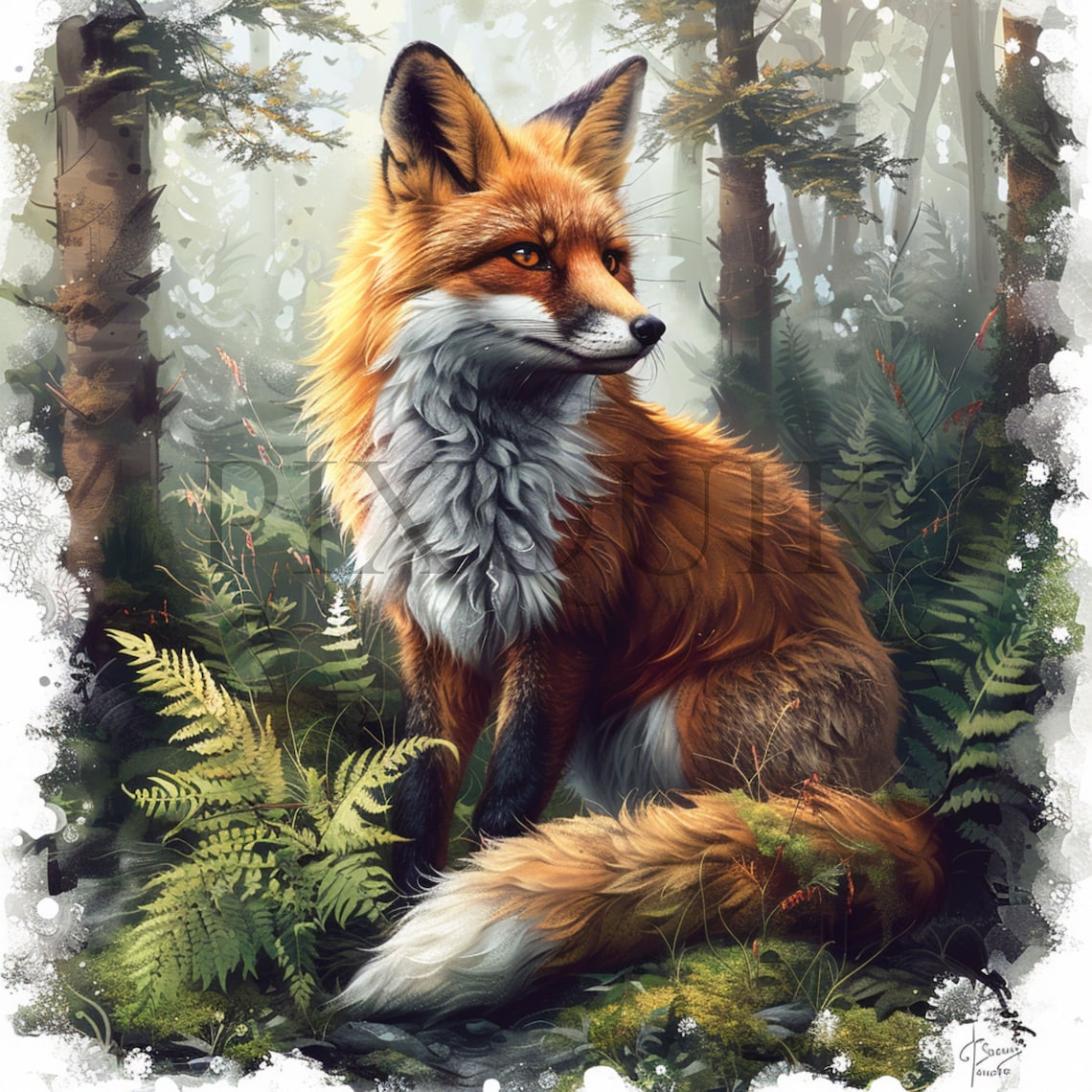 Fox Clipart | Woodland Animals, Card Making (digital Download) - Etsy