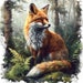 Fox Clipart | Woodland Animals, Card Making (digital Download) - Etsy