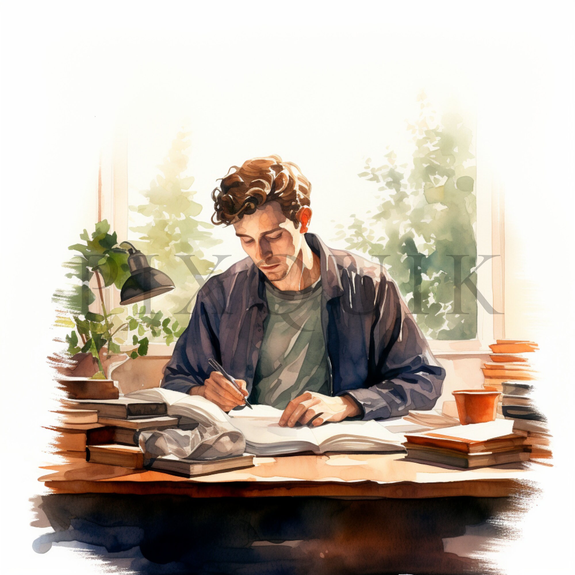 Watercolor Study Clipart 10 High Quality Jpgs Digital Download ...