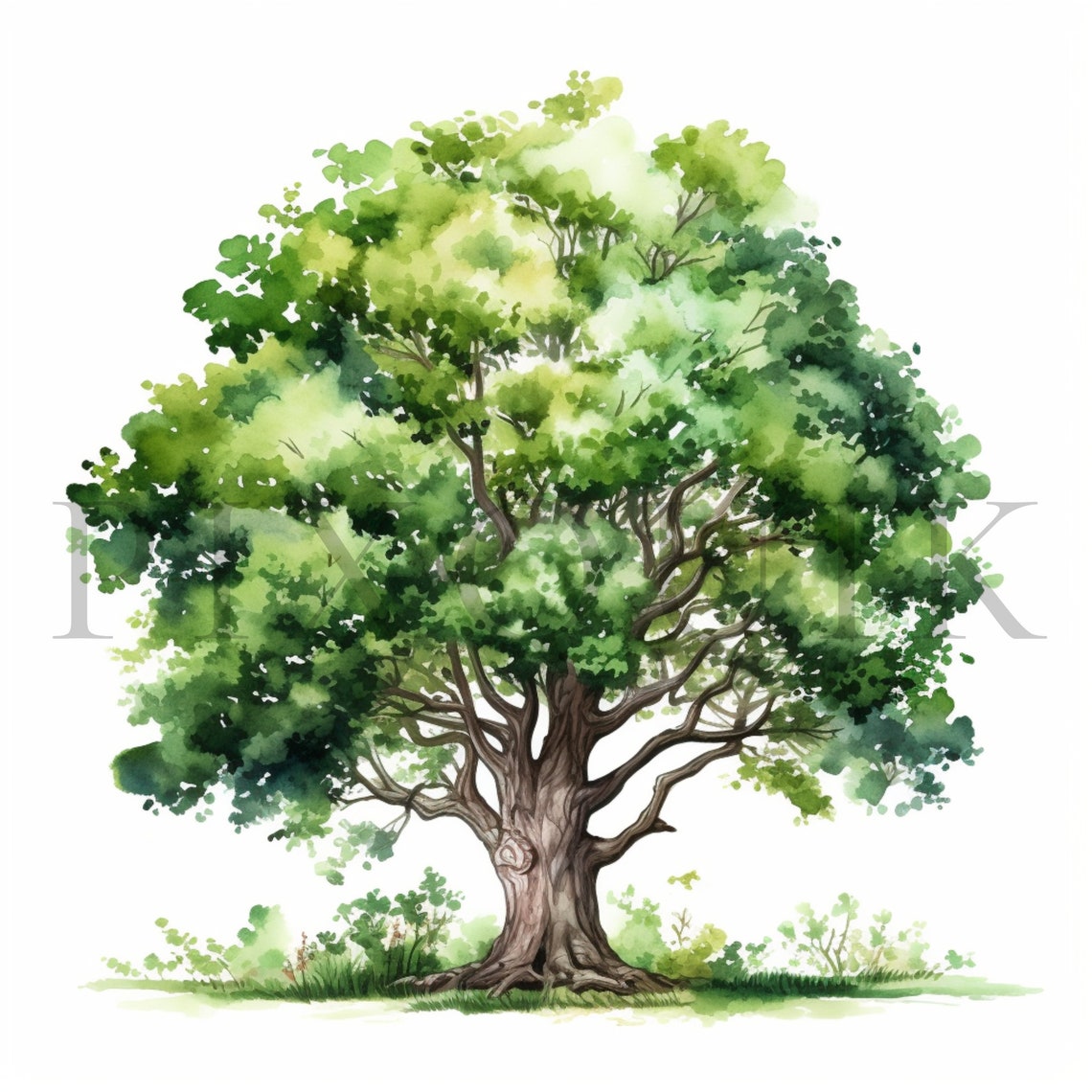 Watercolor Tree Clipart 13 High Quality Jpgs Digital Download ...