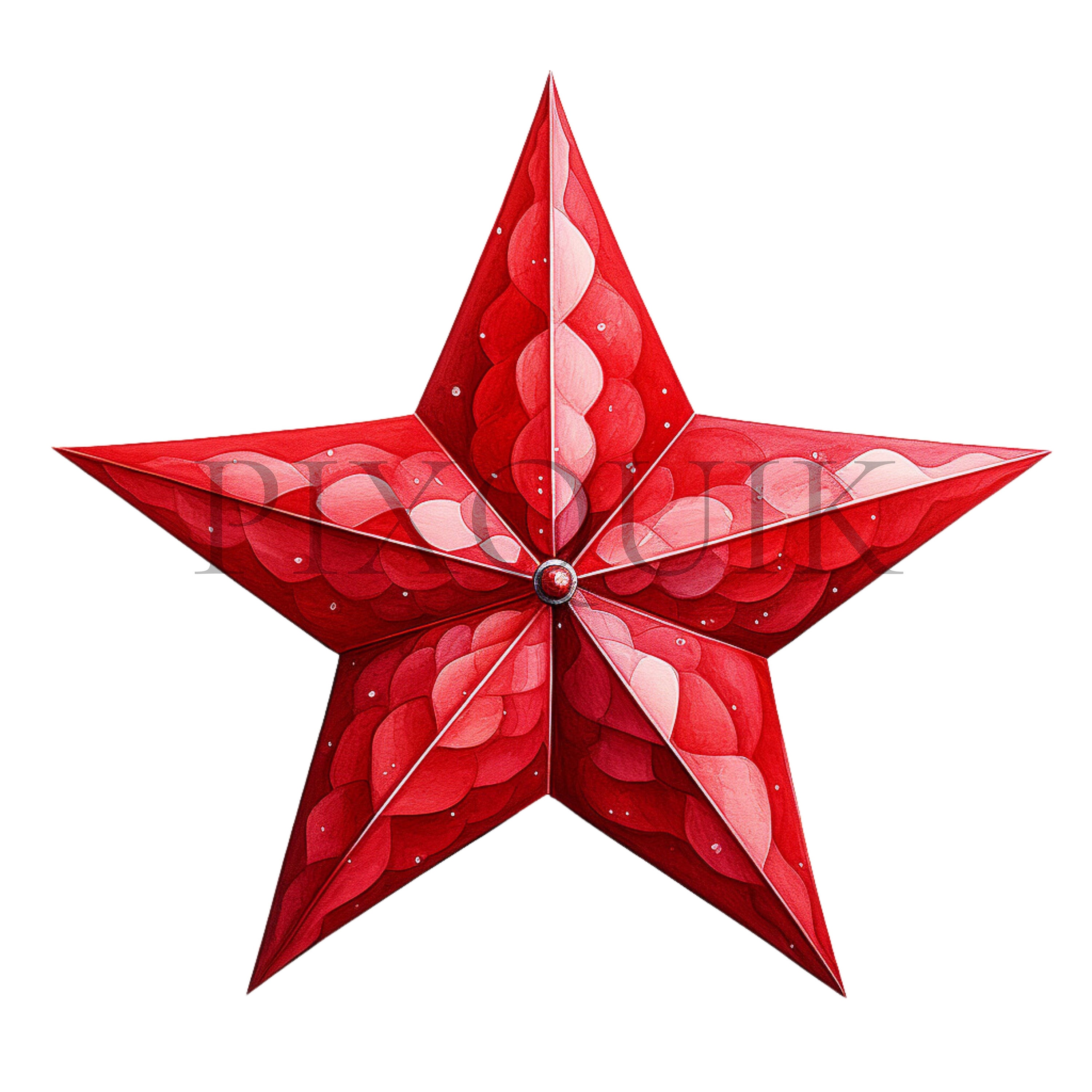 Christmas Star Clipart 10 High Quality Jpg's Digital Download Holiday ...