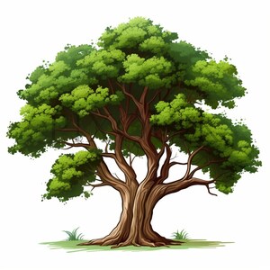 Mahogany Tree Clipart | Nursery Art, Card Making (digital Download) - Etsy