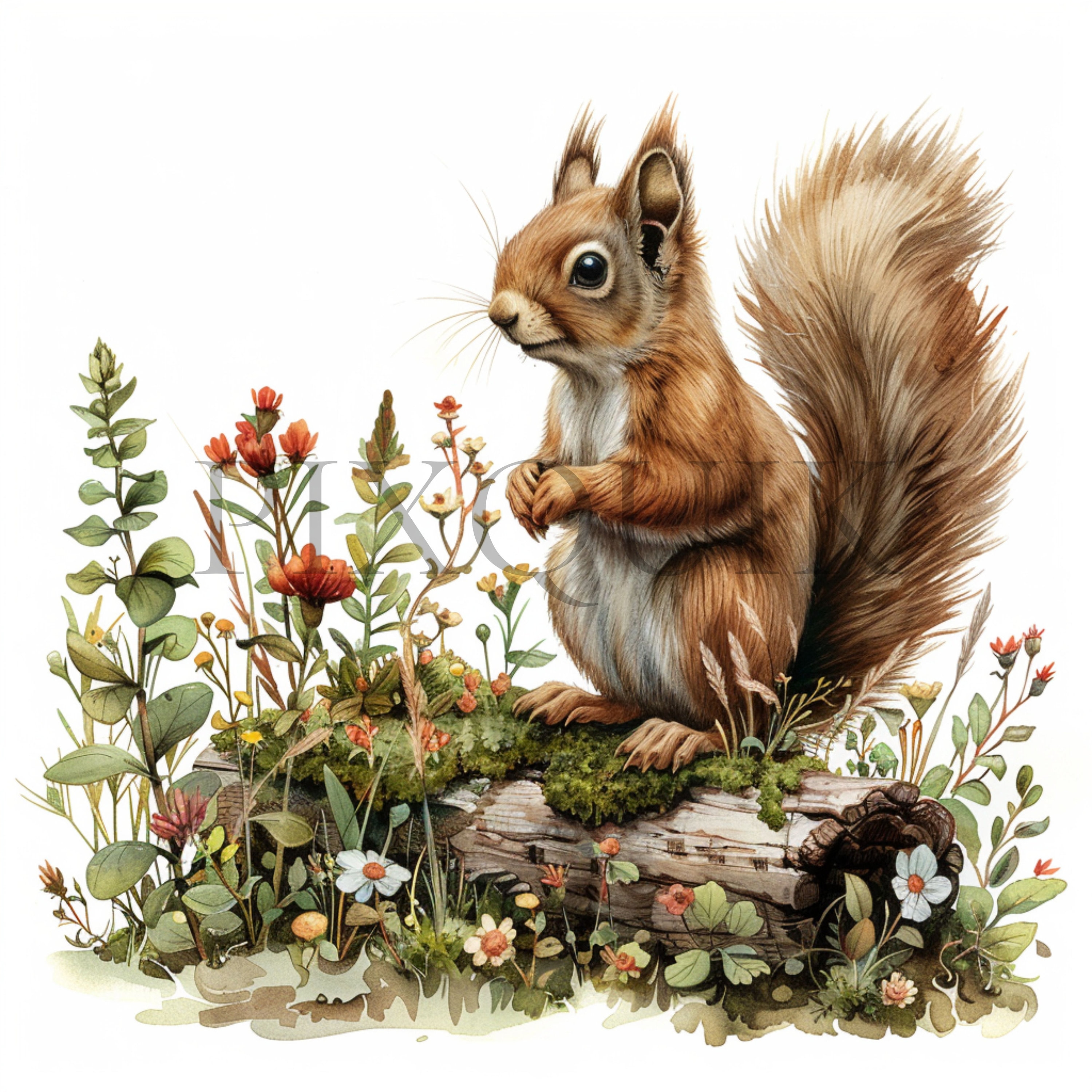 Woodland Animal Clipart Squirrel Clipart 10 High Quality JPG Cute ...