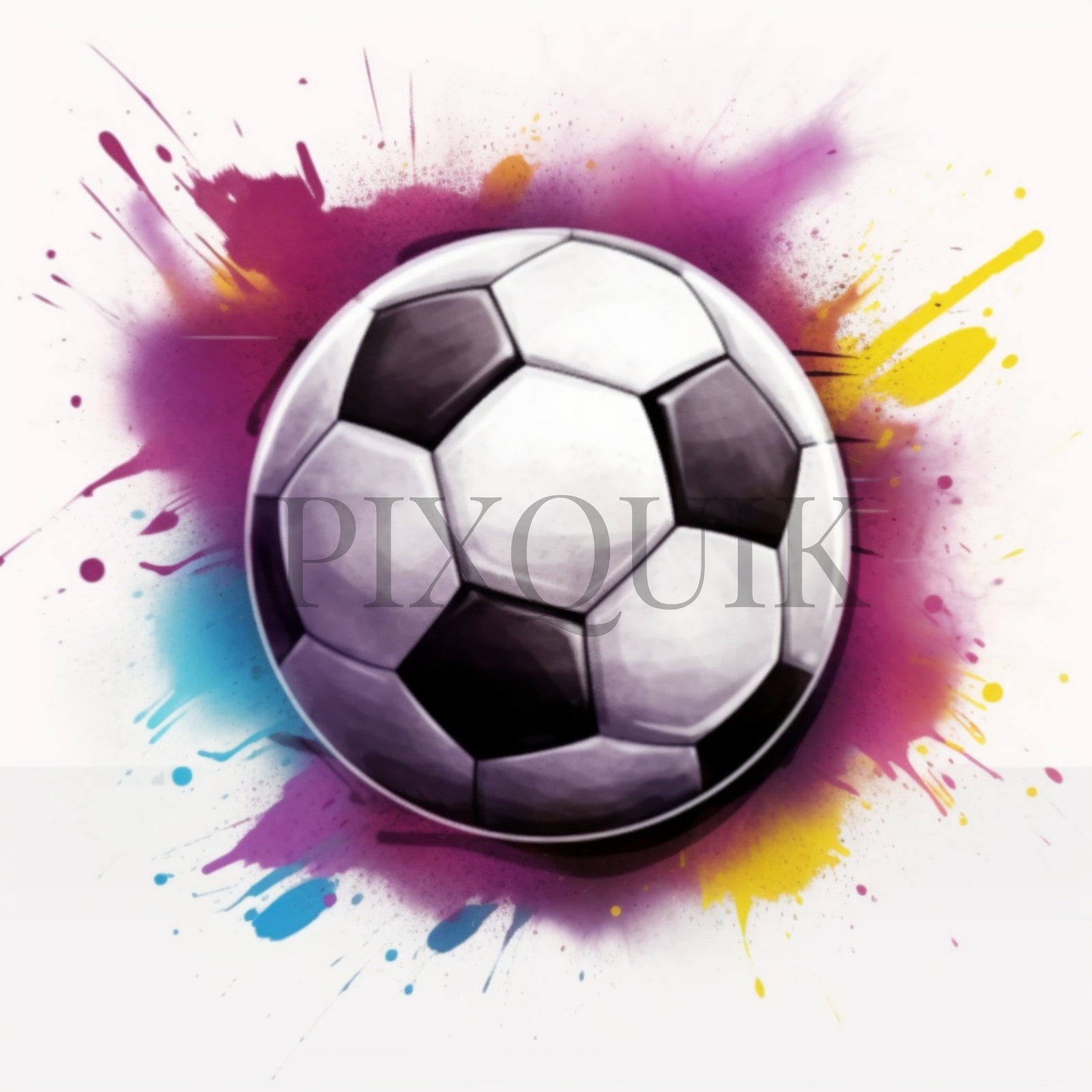 Watercolor Soccer Ball Clipart Football Illustrations Commercial Use 10 ...
