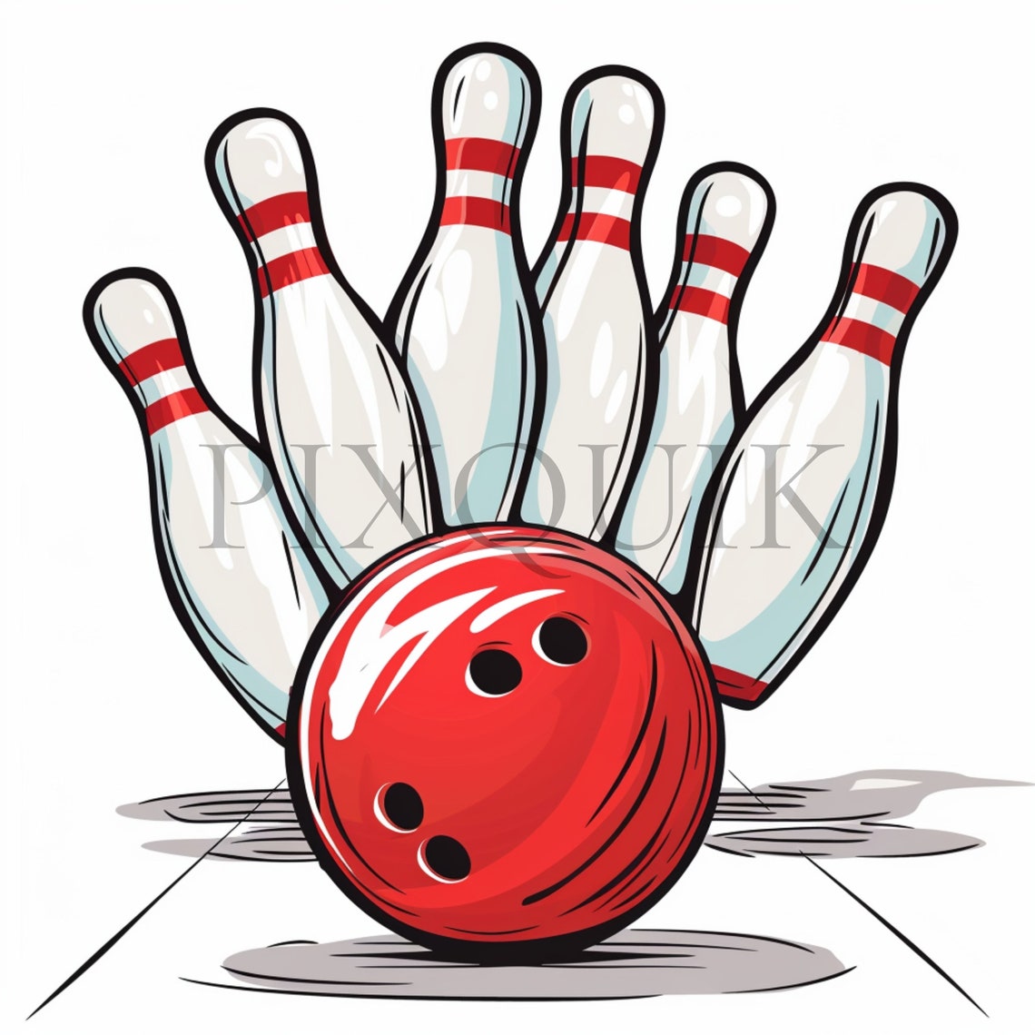 Watercolor Bowling Ball Clipart 10 High Quality Jpgs Bowling Ball ...