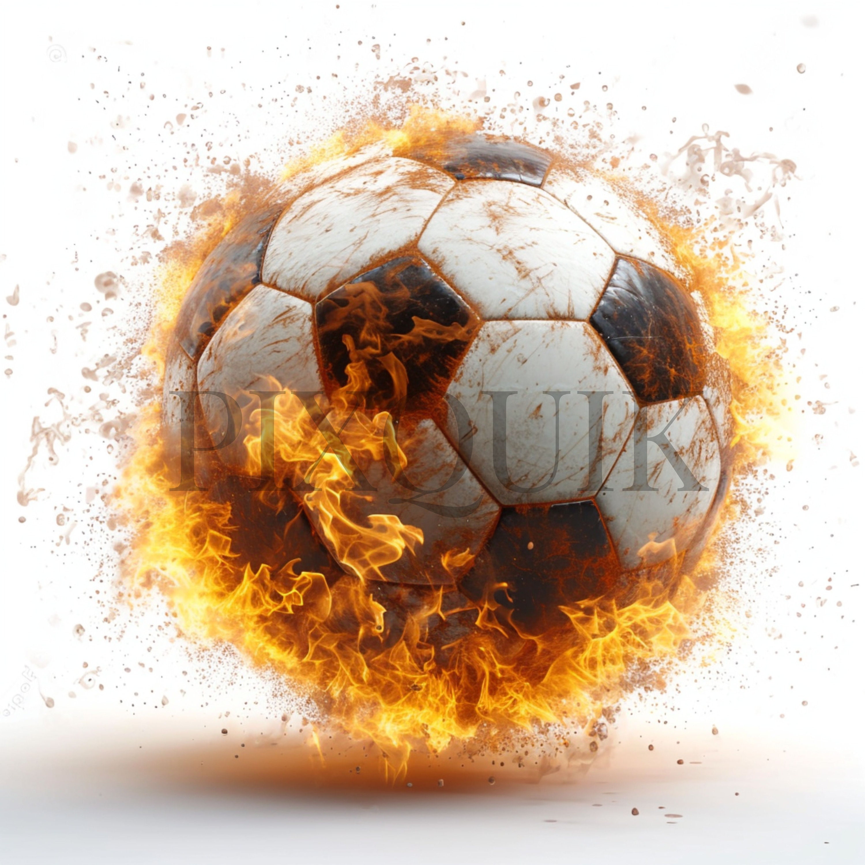 Soccer Ball on Fire Clipart Bundle 10 Jpg's Soccer Ball Clipart ...
