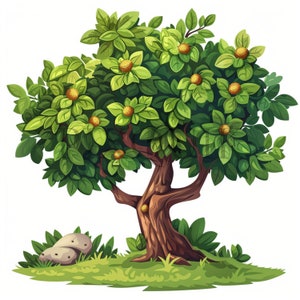 Chestnut Vector | 10 High Quality Jpgs | Chestnut Tree Clipart | Tree ...