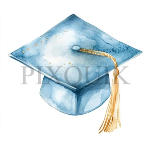 Graduation Cap Clipart | 10 Jpg's Files | Card Making | Digital Paper ...