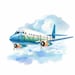 Watercolor Airplane Clipart 10 High Quality Jpgs Airplane Clip Art ...