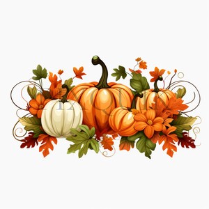 Watercolor Pumpkin Frame Clipart | Autumnal Nursery Art (digital ...