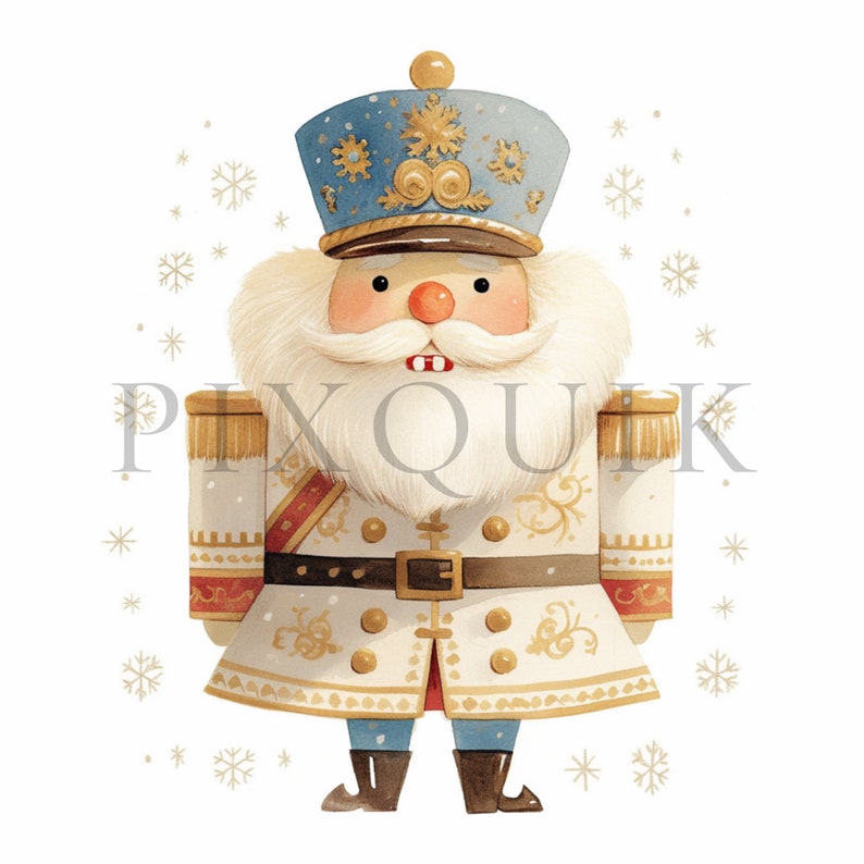 Holiday Nutcracker Clipart | Christmas Illustration, 10 Jpgs (digital ...