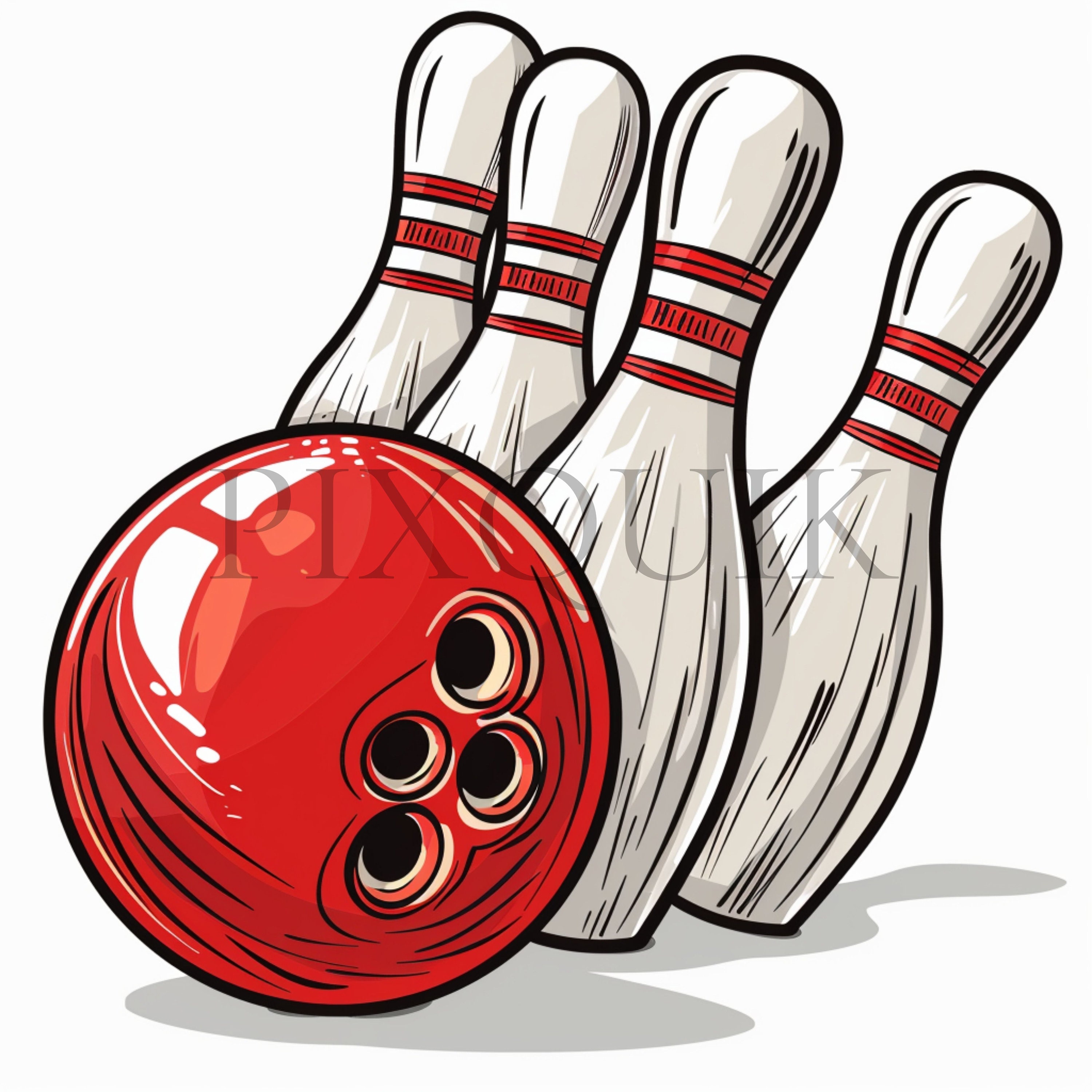 Watercolor Bowling Ball Clipart 10 High Quality Jpgs Bowling Ball ...