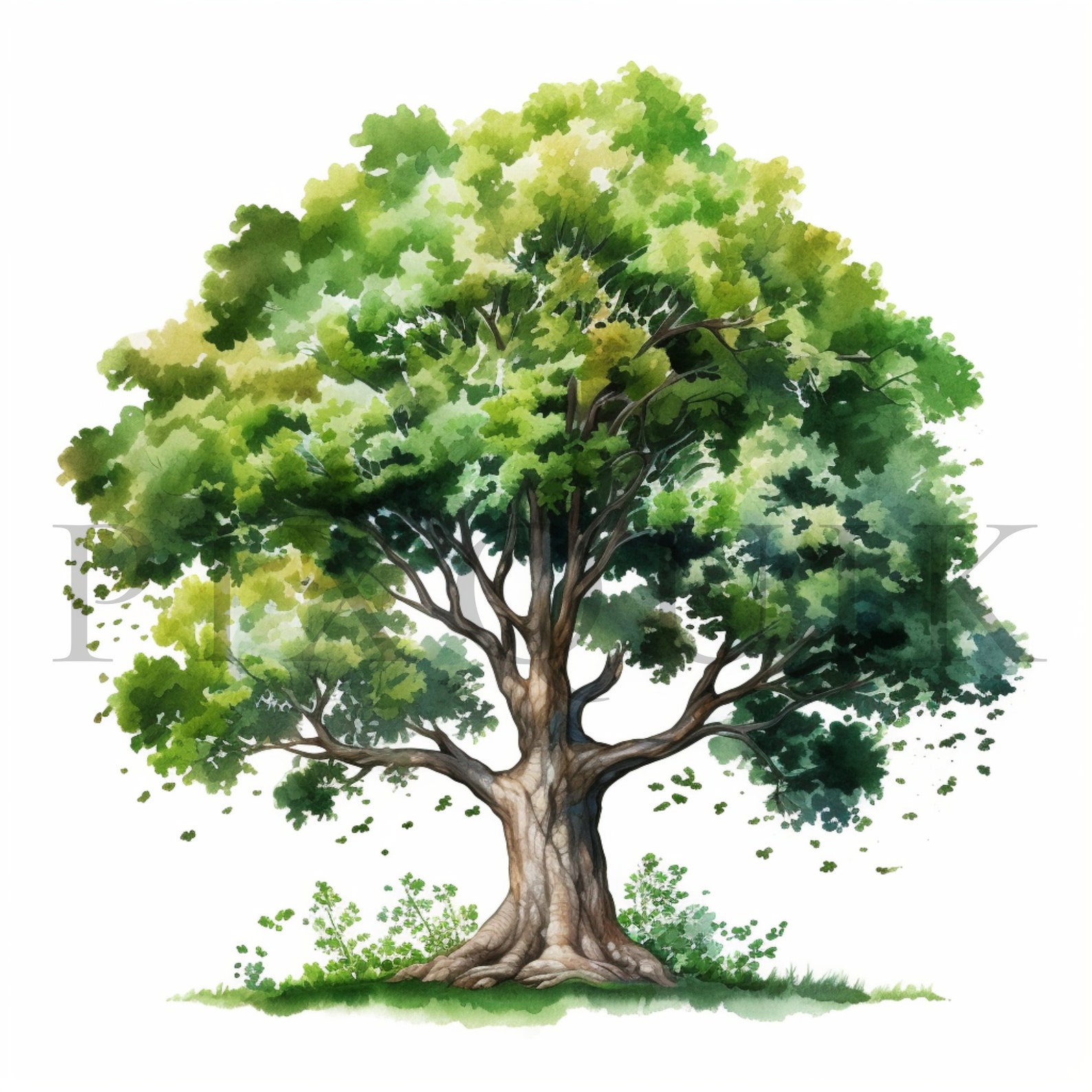 Watercolor Tree Clipart 13 High Quality Jpgs Digital Download ...