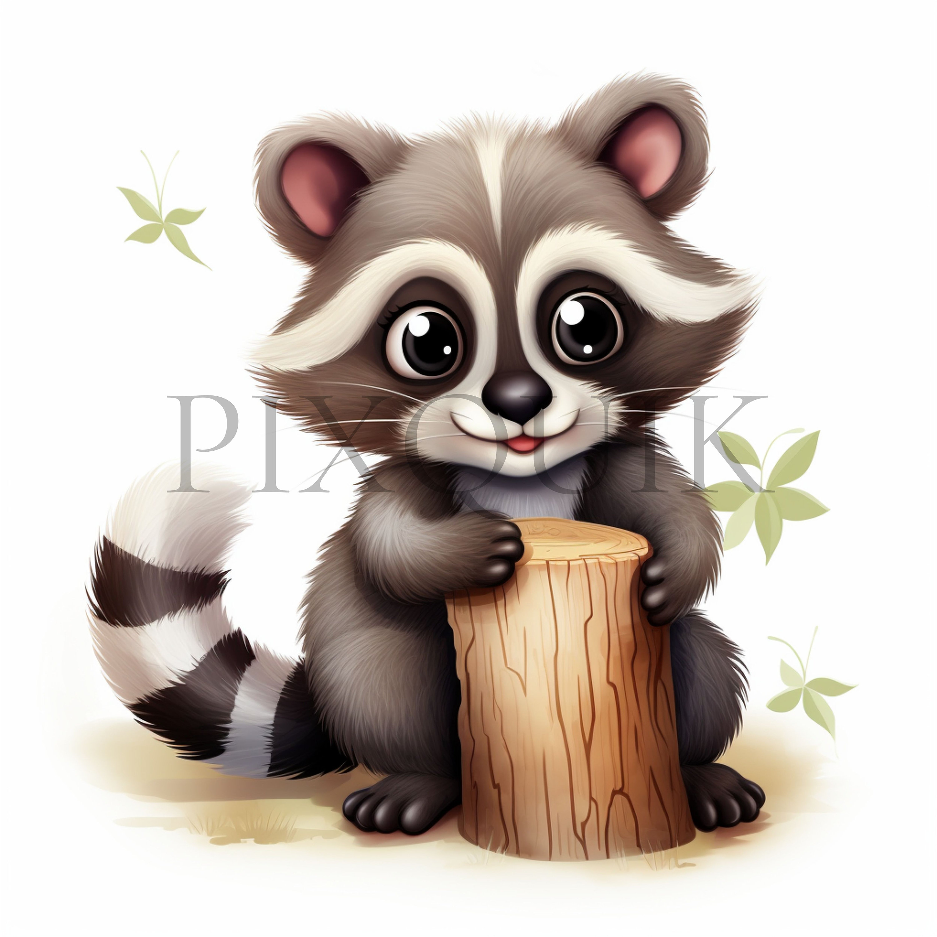 Raccoon Clipart Woodland Animal Clipart 10 High Quality JPG Cute ...