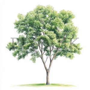 Ash Tree Clipart | 10 JPG Files | Card Making | Digital Paper Crafts ...
