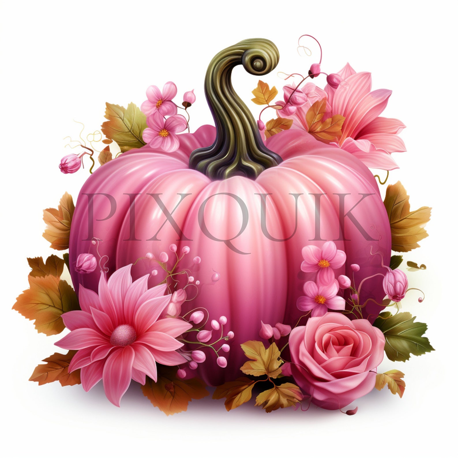 Pink Pumpkins Clipart | 10 High Quality JPG | Pink Pumpkins | Pumpkin ...