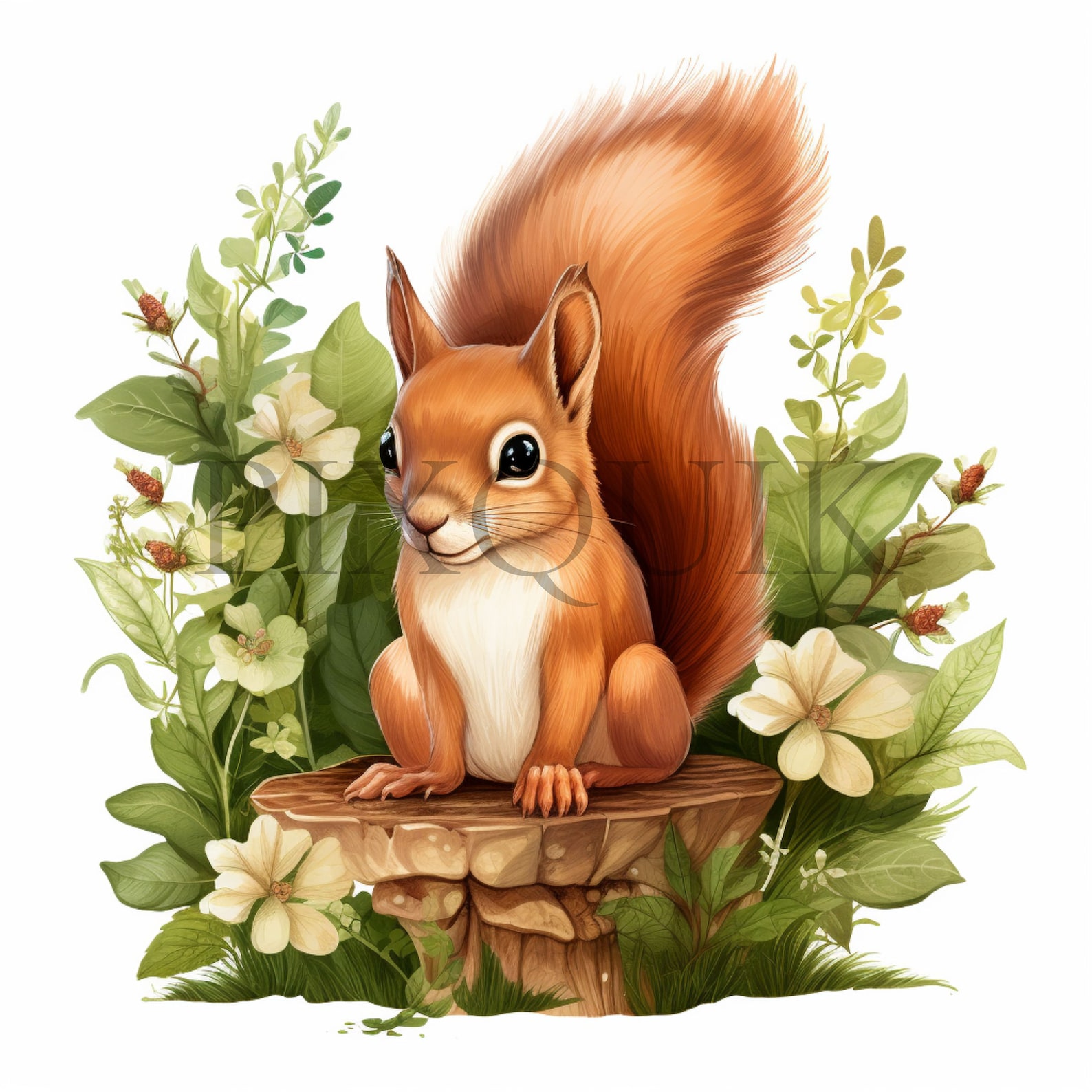 Woodland Animal Clipart Squirrel Clipart 10 High Quality JPG Cute ...
