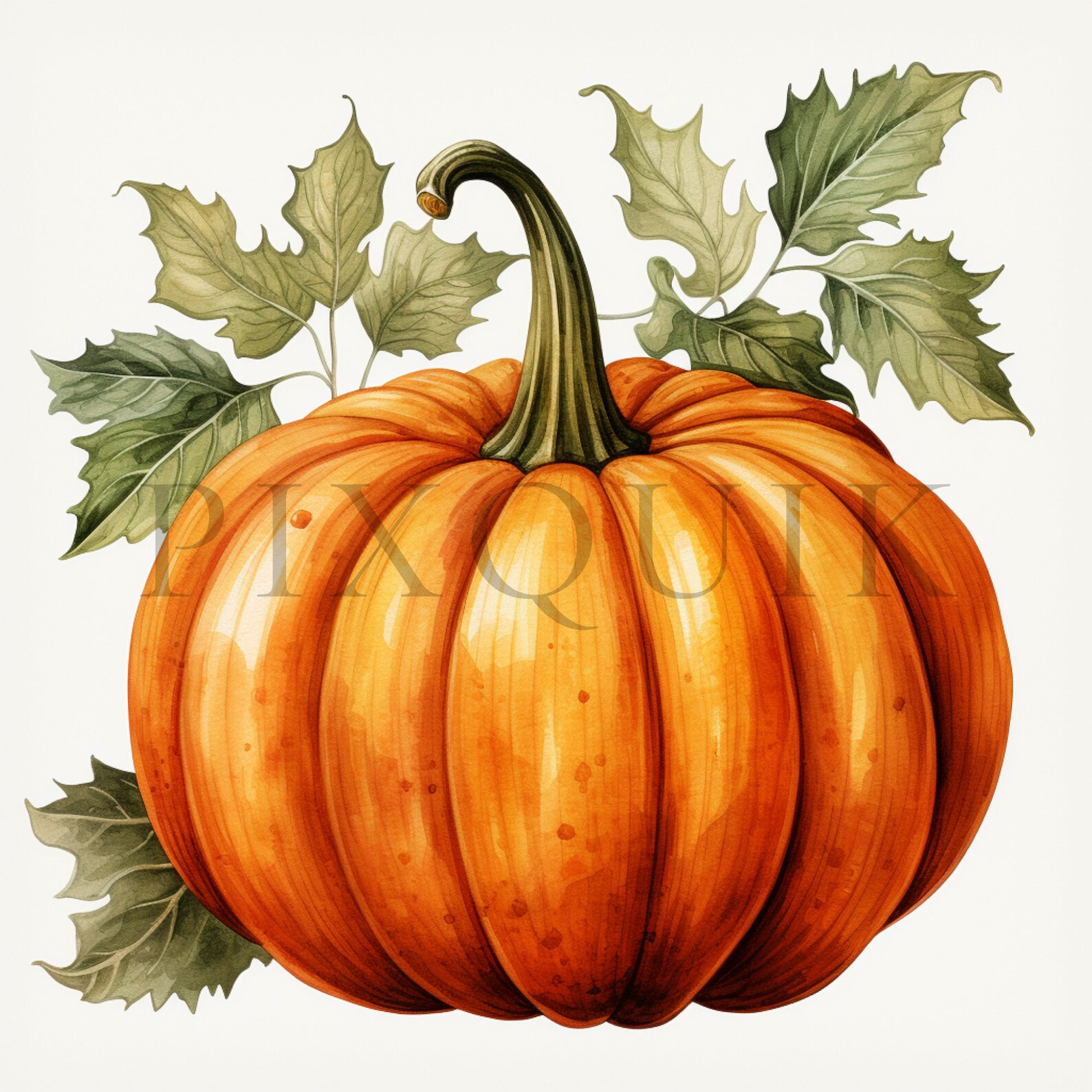 Pumpkin Clipart 10 High Quality Jpgs Digital Download Fall Autumn ...