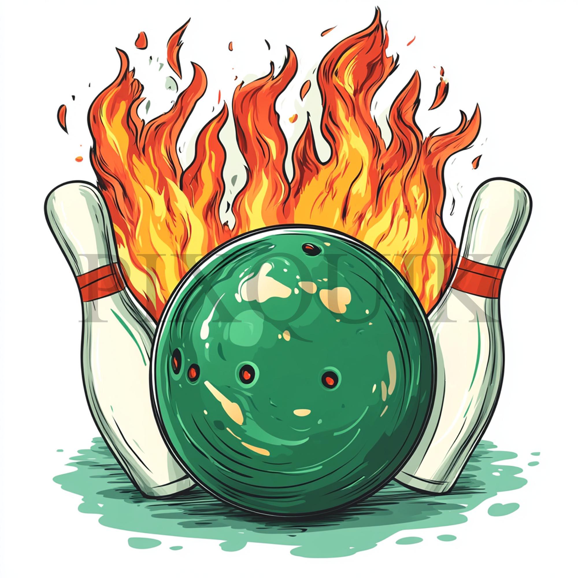 Watercolor Bowling Ball Clipart: Sports Art (JPG & PNG) - Etsy