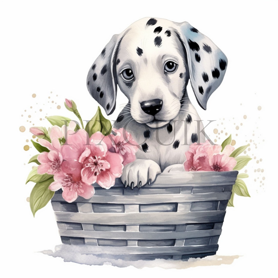 Dalmatian Clipart 10 High Quality Jpgs nursery Art, Digital Download ...