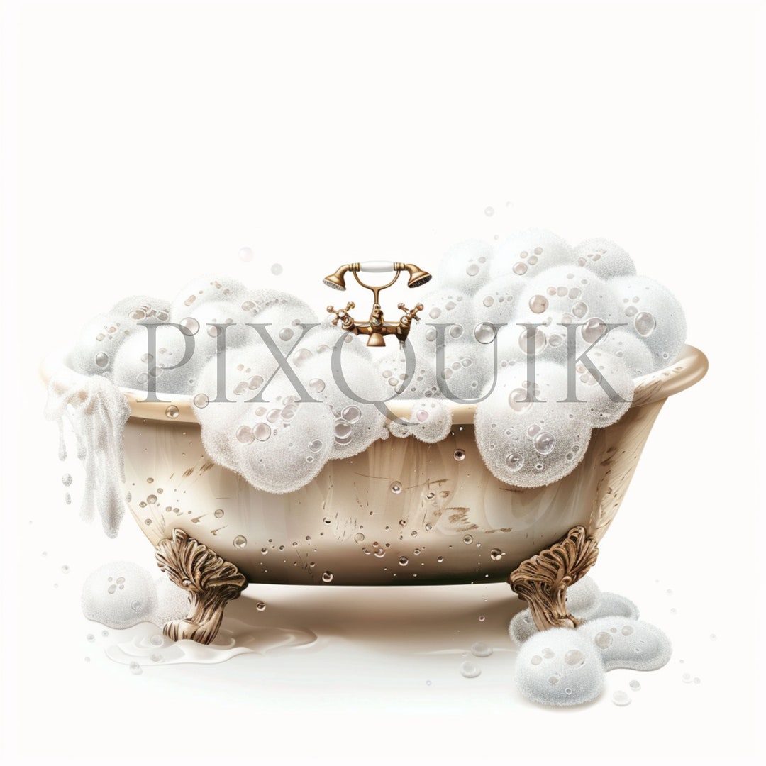Bubble Bath Clipart | 10 High Quality JPG | Self Care Clipart ...