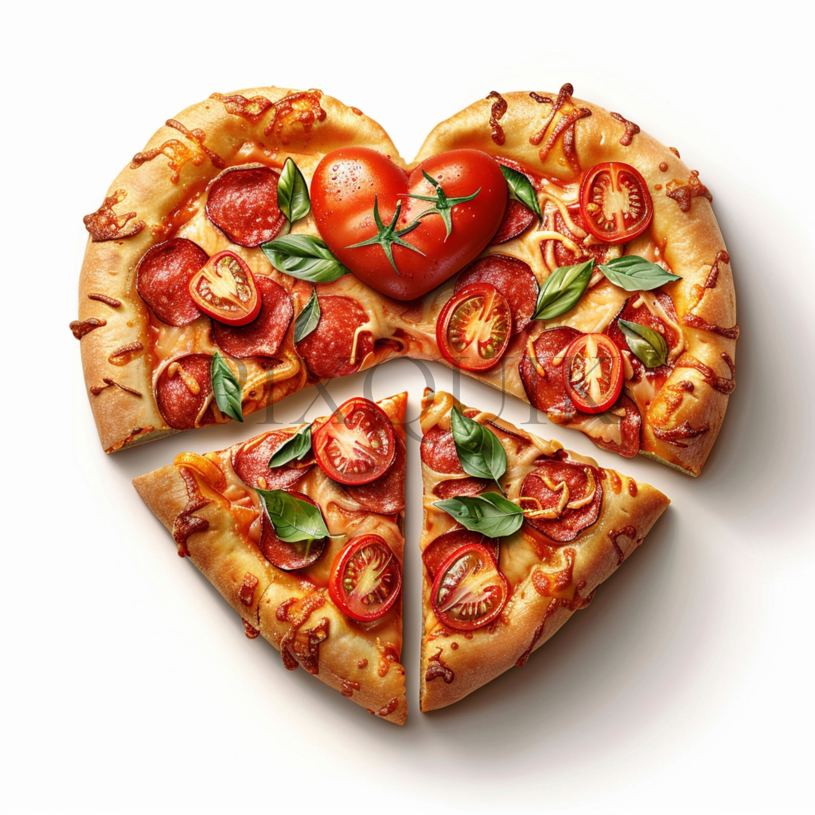 Heart Pizza Clipart | 10 High Quality Jpgs | Food Clipart | Tomato ...