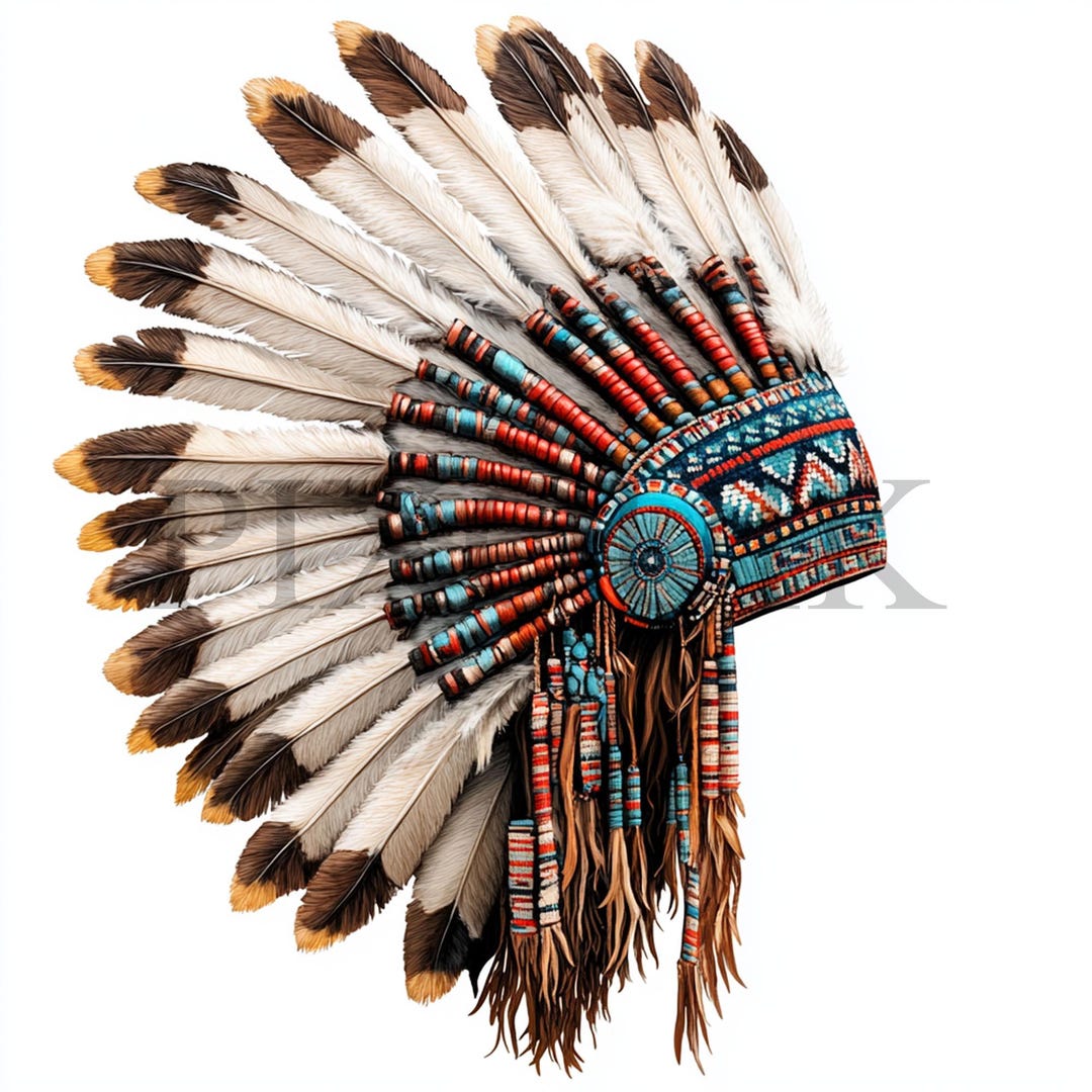Native American Headdress Clipart | 10 High Quality Jpg's and PNG ...