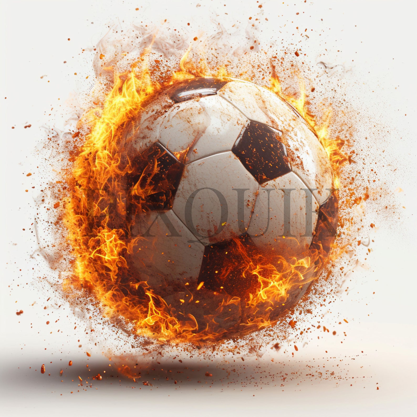 Soccer Ball on Fire Clipart Bundle 10 Jpg's Soccer Ball Clipart ...