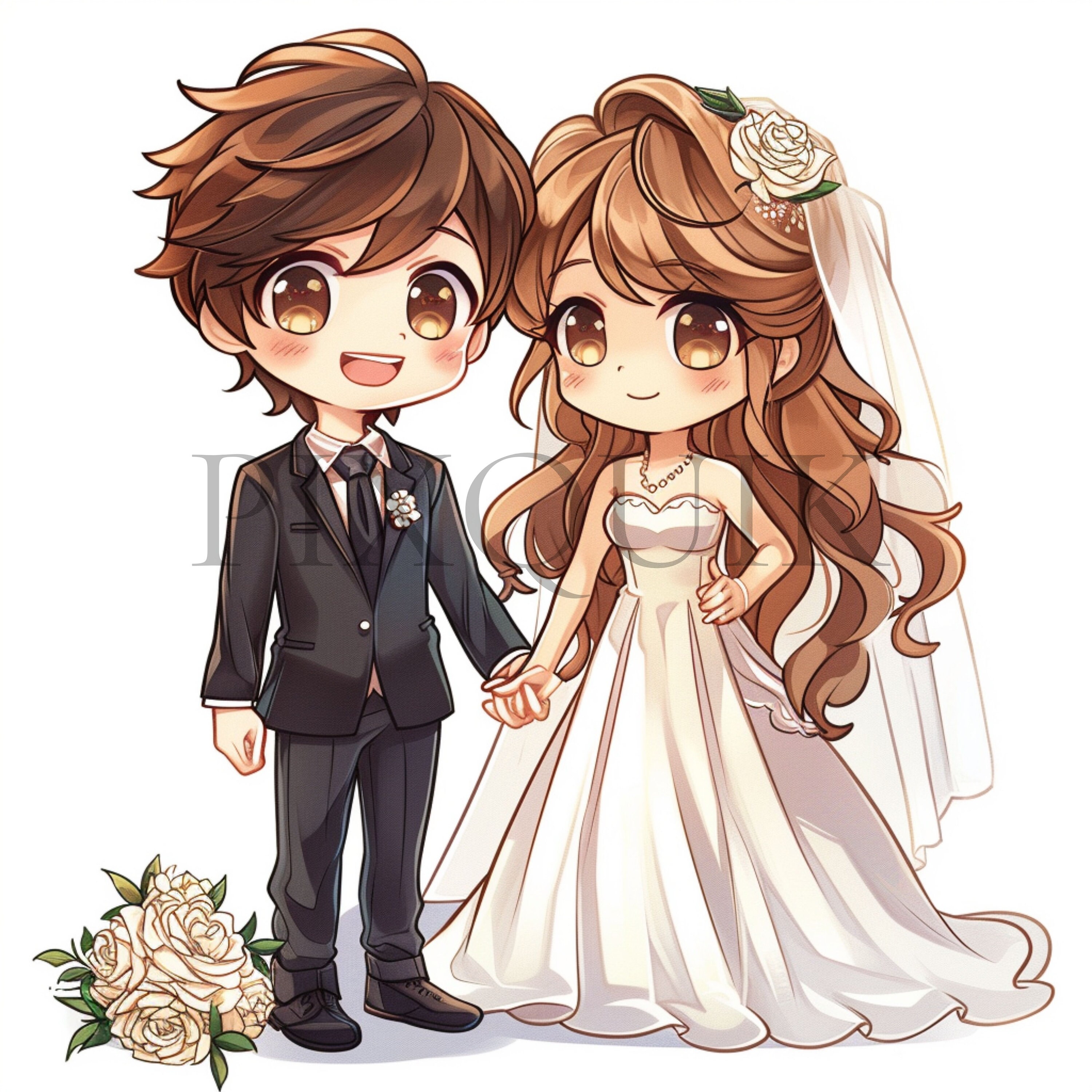 Bride and Groom Wedding Clipart 10 High Quality JPG Bridal Clipart ...