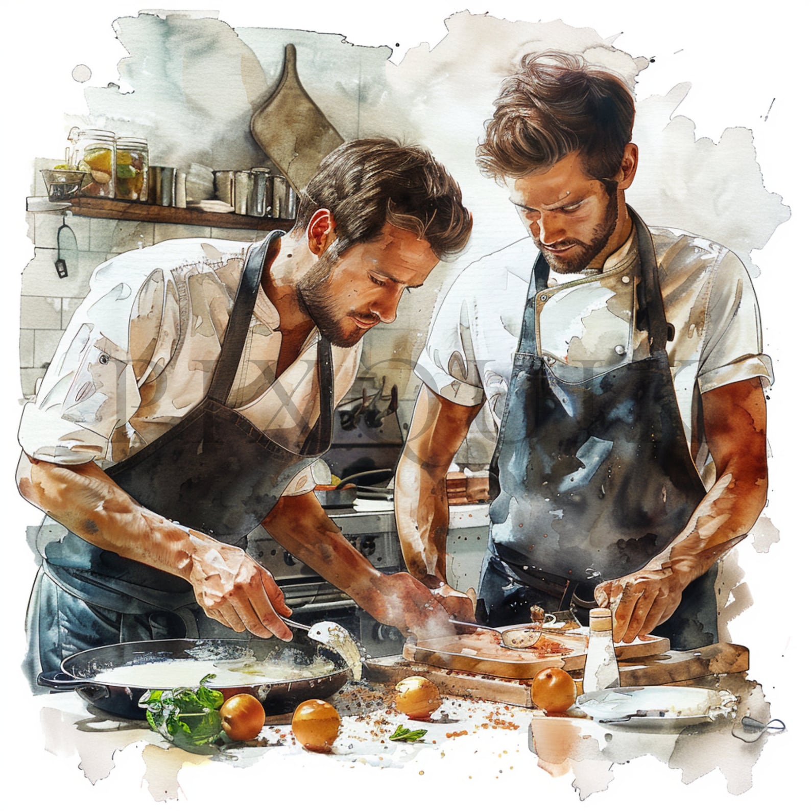 Chef Cooking Clipart | Culinary Art, Father's Day (digital Download) - Etsy