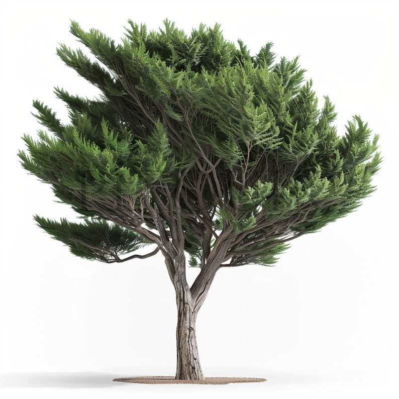 Watercolor Cypress Tree Clipart: 10 Jpgs, Commercial Use (digital ...