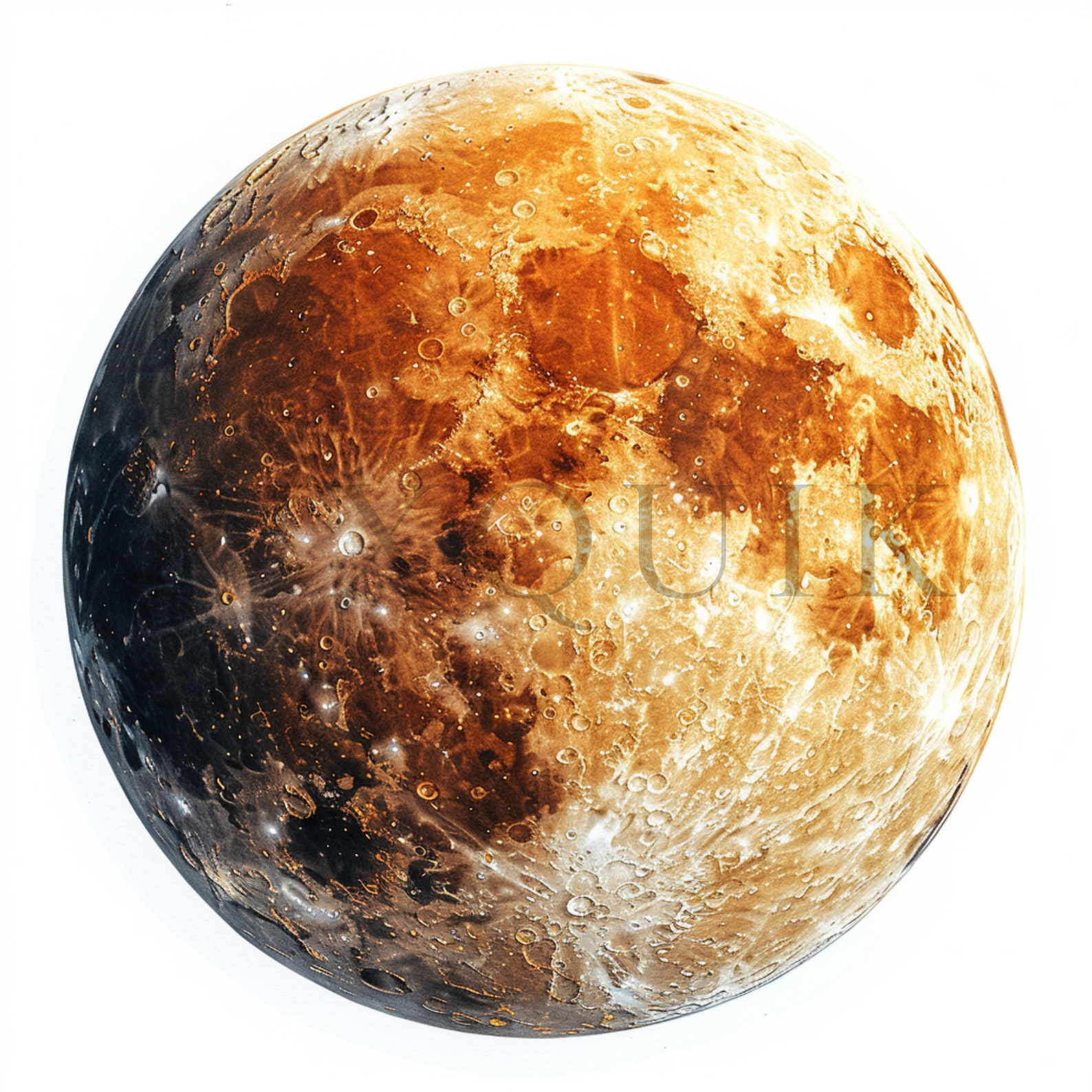 Watercolor Venus Clipart | Solar System Planet Jpgs (digital Download ...