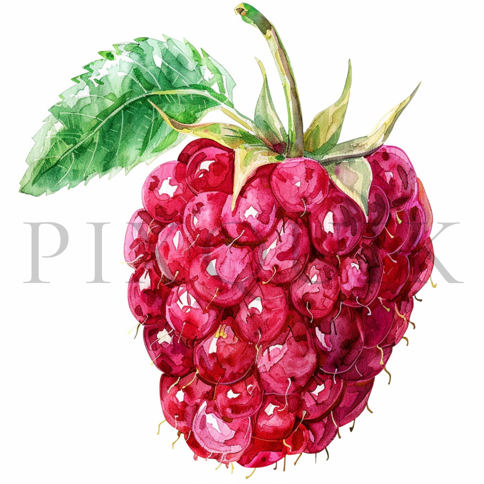 Raspberry Clipart | 10 High Quality Jpgs | Digital Download | Raspberry ...