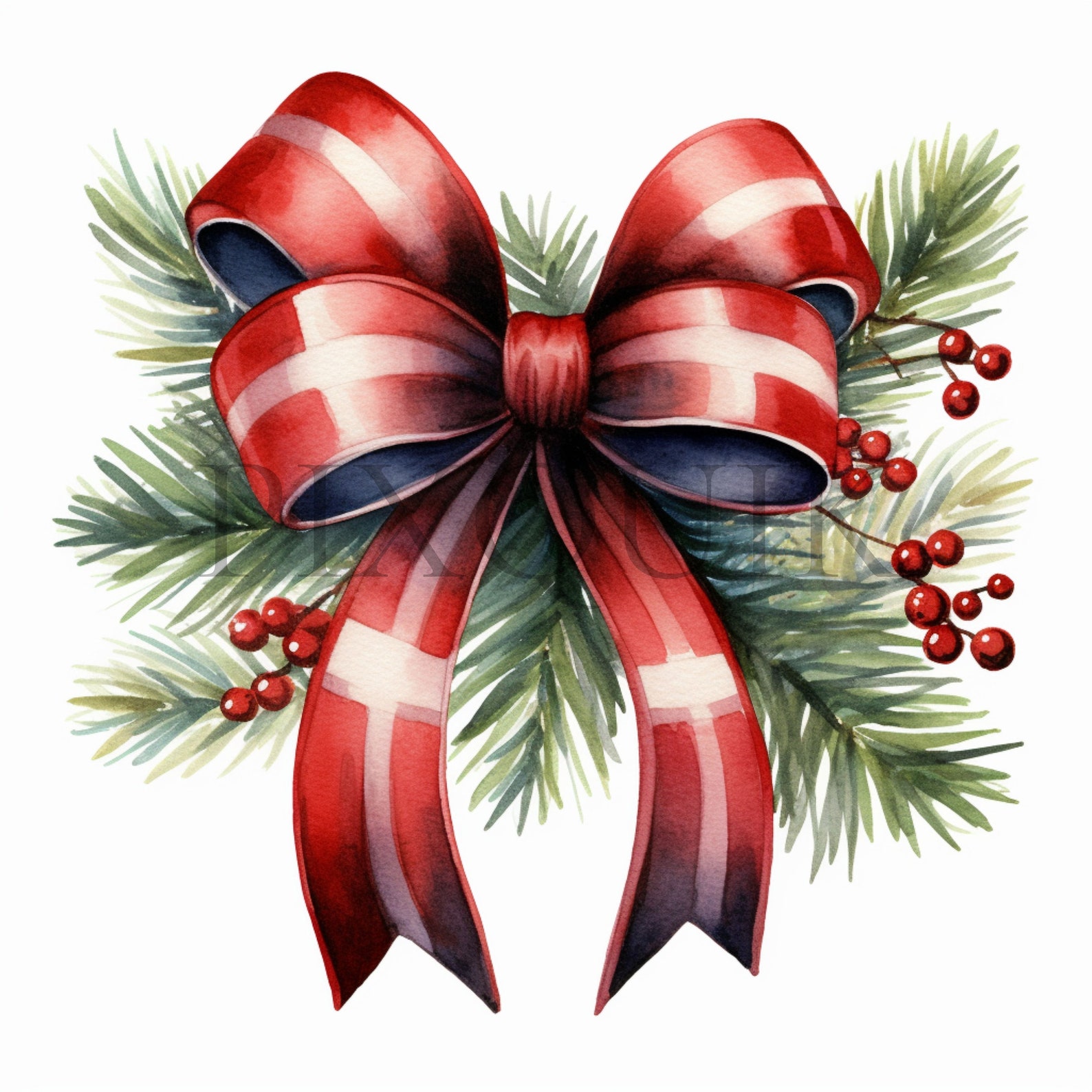 Holiday Bow Clipart | 10 High Quality Jpg's | Digital Download ...