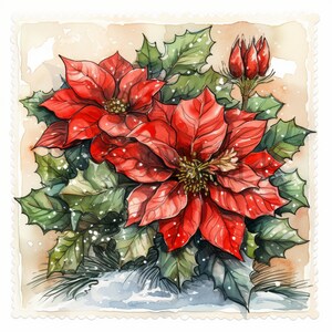 Holiday Stamp Clipart | 10 High Quality Jpgs | Digital Download ...