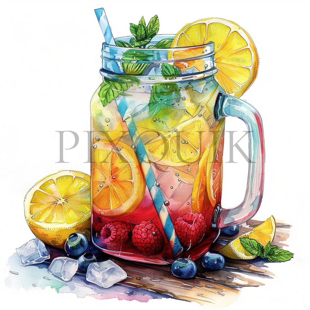 Lemonade Clipart | Summer Drink Illustration (digital Download) - Etsy
