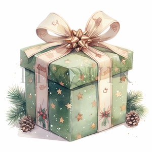 Christmas Gift Box Clipart | Holiday Present Jpgs (digital Download) - Etsy