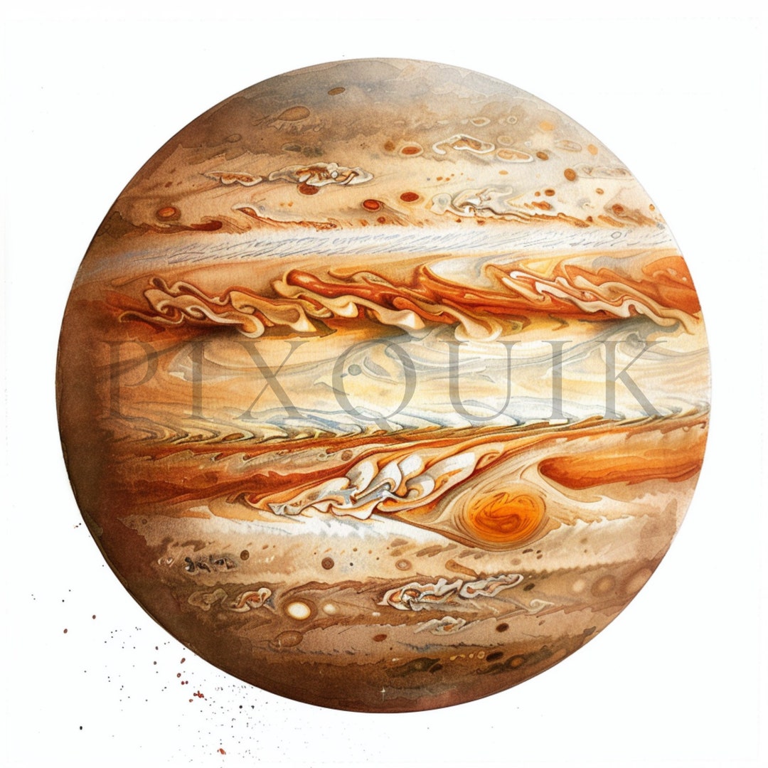 Jupiter Clipart | 10 High Quality Jpgs | Digital Download | Space ...