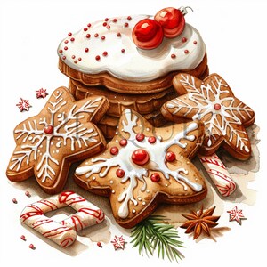 Christmas Baking Clipart | 10 High Quality Jpg's | Digital Download ...